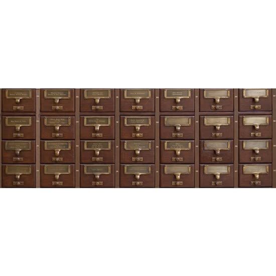 CafePress Vintage Library Card Catalog Drawers Mugs Ceramic Coffee Mug, Tea Cup 11 oz