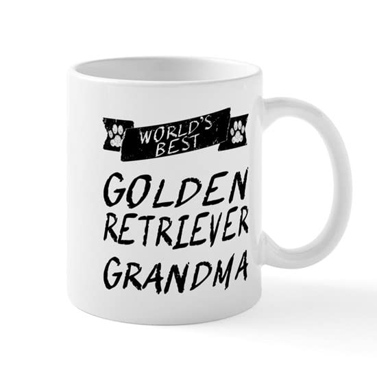 CafePress Worlds Best Golden Retriever Grandma Mugs Ceramic Coffee Mug, Tea Cup 11 oz