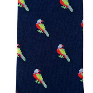 Parrot Bird Socks Mens Sock Animal | Parrot Socks for Him | Stocking Stuffer Birthday Gift for Guys (Red Parrot)