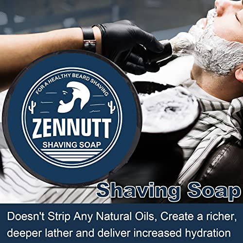 Shaving Kit for Men w/Straight Razor,Shaving Soap,2 PACK Shaving Cream,Pre-Shave Oil,After Shave Balm Gel,Mens Christmas Stocking Stuffers Gift for Men Husband Dad Him Unique Birthday Gifts Boyfriend