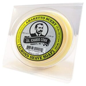 col. conk almond glycerine shave soap 2.25 oz