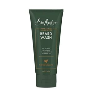 sheamoisture beard wash for a full beard maracuja oil & shea butter to deep clean and refresh beards 6 oz