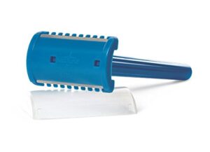 medline double-sided razor, shave prep, non-sterile, blue (pack of 100)