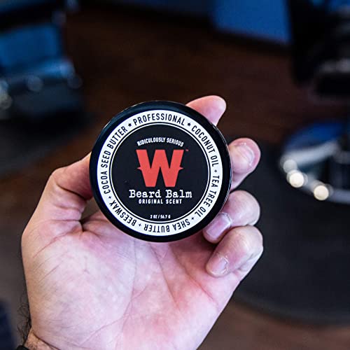 Woodlee’s Beard Balm for Men – Barber Grade Beard Care - Beard Conditioner - Soften & Strengthens Beard - Masculine Scent - Shea Butter - 2 o