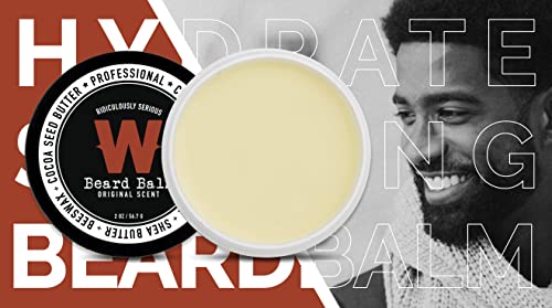 Woodlee’s Beard Balm for Men – Barber Grade Beard Care - Beard Conditioner - Soften & Strengthens Beard - Masculine Scent - Shea Butter - 2 o