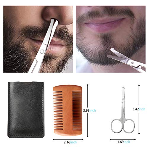 7-PACK Beard Apron Set Beard Catcher for Men's Shaving & Grooming Black Waterproof Beard Bib With Adjustable Neck, The Great Gift for Men.