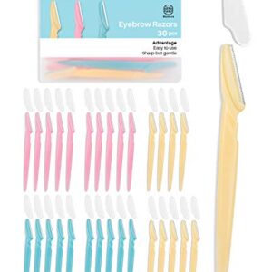 Eyebrow Razor for Women, 30 Pcs Dermaplane Razor for Women Face, Multipurpose Face Razors for Women and Men by MoHern