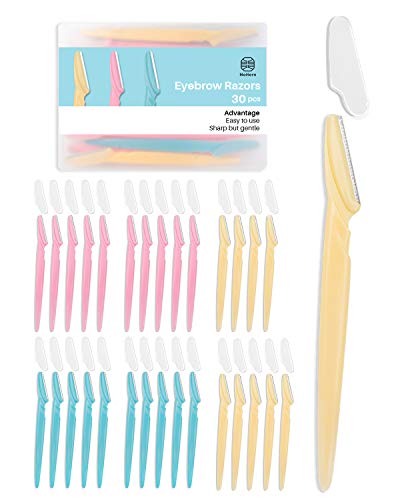 Eyebrow Razor for Women, 30 Pcs Dermaplane Razor for Women Face, Multipurpose Face Razors for Women and Men by MoHern