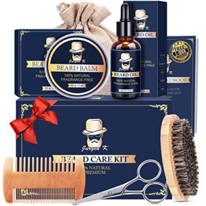 jurgen k birthday gifts for men – beard kit gifts set for husband dad fiance brother grandpa boyfriend, gifts for him, anniversary, graduation, wedding, christmas gift ideas for men