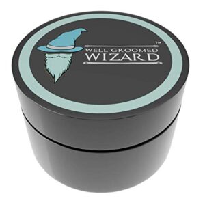 well groomed wizard beard balm for men | beard conditioner | bergamot & mandarin | 50 ml | apply with a brush or comb