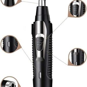 OZELS Ear and Nose Hair Trimmer Rechargeable Nose Trimmer for Men and Women Nose Clippers Eyebrow Facial Hair Trimmer Body Grooming KitWaterproof Dual Edge Blades