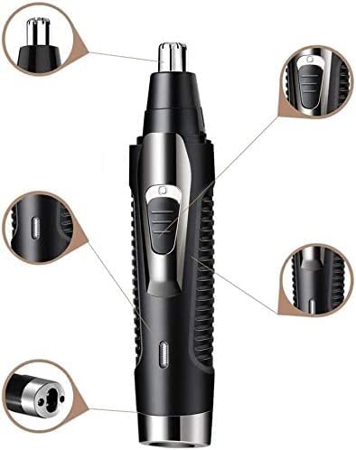 OZELS Ear and Nose Hair Trimmer Rechargeable Nose Trimmer for Men and Women Nose Clippers Eyebrow Facial Hair Trimmer Body Grooming KitWaterproof Dual Edge Blades