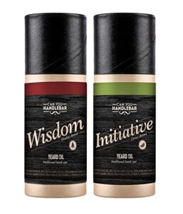 canyouhandlebar wisdom & initiative ‘pick two and save’ beard oil set | woodsy & citrus scents