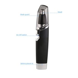 Nose Hair Trimmer Nose Hair Trimmer For Men Hair Clippers With Abs Material, Battery operated Trimmer, Easy To Clean(black)