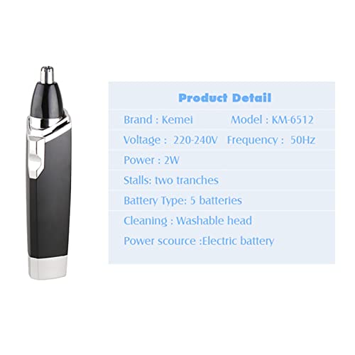 Nose Hair Trimmer Nose Hair Trimmer For Men Hair Clippers With Abs Material, Battery operated Trimmer, Easy To Clean(black)