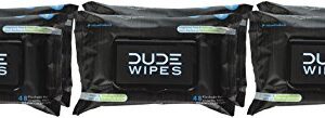 DUDE Wipes Flushable Wipes - 1 Pack, 48 Wipes - Unscented Wet Wipes with Vitamin-E & Aloe for at-Home Use - Septic and Sewer Safe