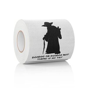 Star Wars Gifts | Star Wars Inspired Funny Toilet Paper | DooDoo or DooDoo Not 1-Pack Parody Yoda Roll | Star Wars Bathroom Decor | Funny Star Wars Gifts for Men Boys and Girls | 2-Ply, 250 Sheets