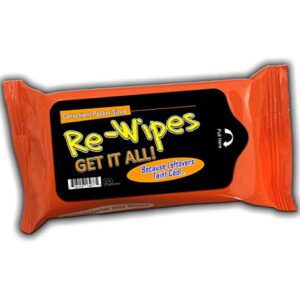 Re-Wipes Wet Wipes - Moist Towelettes - Weird Gag Gifts for Men - Travel Size - Resealable - Made in America