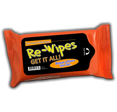 Re-Wipes Wet Wipes - Moist Towelettes - Weird Gag Gifts for Men - Travel Size - Resealable - Made in America