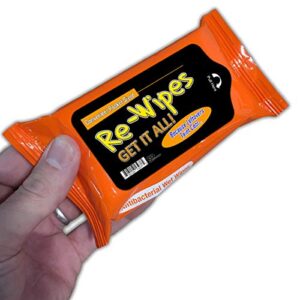 Re-Wipes Wet Wipes - Moist Towelettes - Weird Gag Gifts for Men - Travel Size - Resealable - Made in America