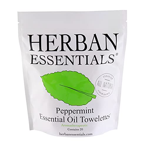 Peppermint Oil Towelettes - 20 Count