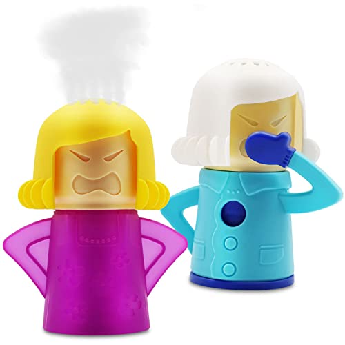 Abnaok Microwave Cleaner Angry Mom with Fridge Odor Absorber Cool Mom(2pcs)