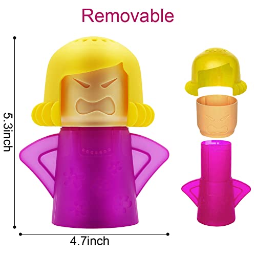 Abnaok Microwave Cleaner Angry Mom with Fridge Odor Absorber Cool Mom(2pcs)