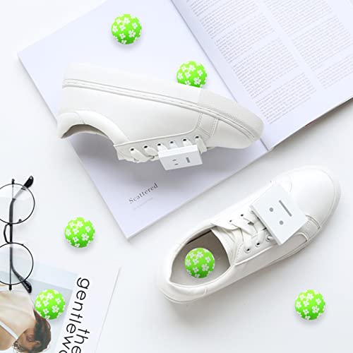 Sneaker Deodorizer Balls, Fresh Jasmine Shoe Deodorizer Balls, Odor Deodorizer Balls for Shoes, Gym Bags, Drawers and Locker, Easy Twist Lock/Open Mechanism, 6 Pack