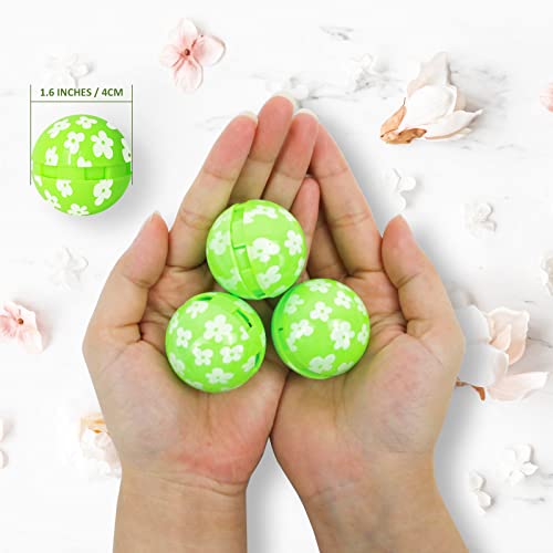 Sneaker Deodorizer Balls, Fresh Jasmine Shoe Deodorizer Balls, Odor Deodorizer Balls for Shoes, Gym Bags, Drawers and Locker, Easy Twist Lock/Open Mechanism, 6 Pack