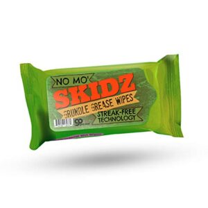 No Mo’ Skidz Grundle Grease Wipes - Funny Moist Towelettes - Weird Gag Gifts for Men, Pocket-Sized