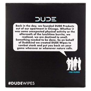 DUDE Wipes On-The-Go Flushable Wet Wipes - 1 Pack, 30 Wipes - Unscented Extra-Large Individually Wrapped Wipes with Vitamin E & Aloe - Septic and Sewer Safe