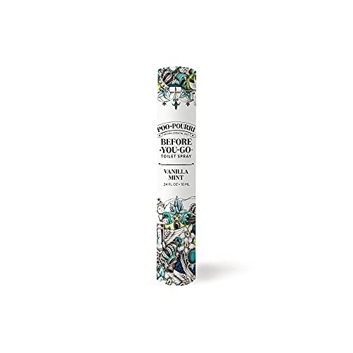 Poo-Pourri Before-You-Go Toilet Spray, Vanilla Mint, Travel Size 10 mL - Vanilla, Mint and Citrus