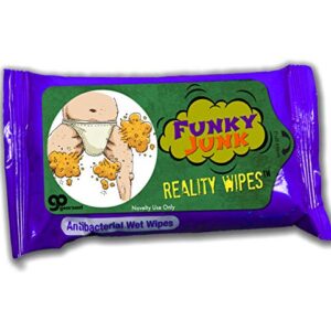 Funky Junk Wipes - Weird Gag Gifts for Men and Teen Boys - Travel Size, Made in America