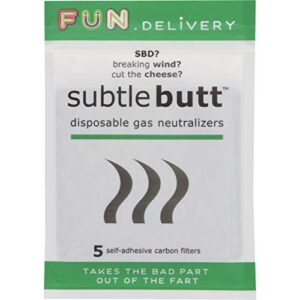 subtle butt: disposable gas neutralizers (5 saving graces)