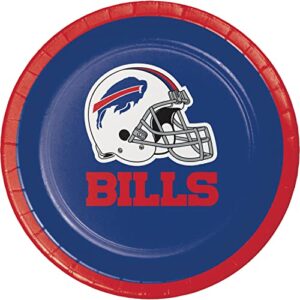 creative converting buffalo bills dessert plates, 24 ct