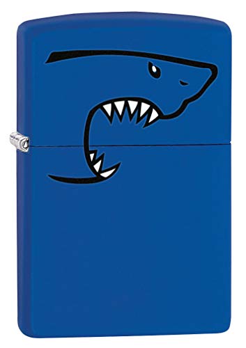 Zippo Lighter: Shark Bite - Royal Blue Matte 80187