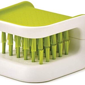 2Pcs Knife Cleaner Blade Brush Green Cutlery Cleaner Brush Bristle Scrub for Kitchen Washing Non-Slip by Lucky Shop1234 (Green, 2pcs)