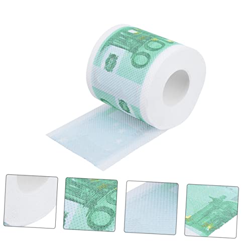 SAFIGLE 2 Rolls Office Guest Loud Every Colorful Household Printing Anniversary Stuffers Pattern Paper Mini Men Restaurant Paper- Stocking Travel Tissues Funny Party Green Favors Face