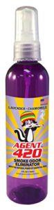 agent 420-4 oz smoke odor destroying spray for eliminating smoke, cigarette or most unwanted odors in your house, car or apartment, freshen up the place