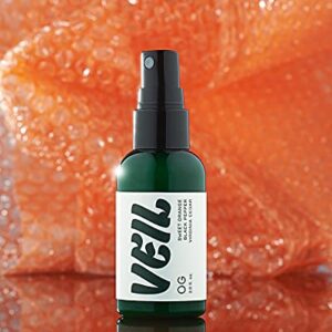 Veil Odor Eliminator Spray - Smoke Eliminator for Car or Home - Sweet Orange and Cedar Essential Oils Blend - Non-Toxic, Eco-Friendly Smoke Spray Eliminator and Weed Smell Remover - 2 oz.