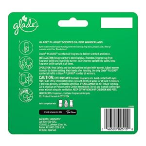 Glade PlugIns Refills Air Freshener Starter Kit, Scented and Essential Oils for Home and Bathroom, Pine Wonderland, 3.35 Fl Oz, 1 Warmer + 5 Refills