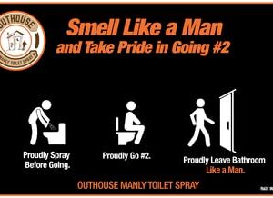 Men's Before You Go Toilet Spray - (Coffee) Outhouse Brand - 8oz - Made for Dudes Who Bomb Toilets