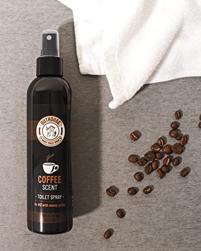 Men's Before You Go Toilet Spray - (Coffee) Outhouse Brand - 8oz - Made for Dudes Who Bomb Toilets