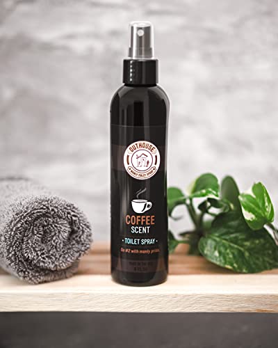 Men's Before You Go Toilet Spray - (Coffee) Outhouse Brand - 8oz - Made for Dudes Who Bomb Toilets