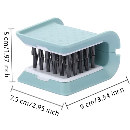 JoinHere U Shape Knife Washer Blade Brush Knife Cleaner Cutlery Brush - Blade Cleaning Brush Cutlery Cleaner Brush Double Sided Cleaning Brush Cleaning Supplies for Housekeeping