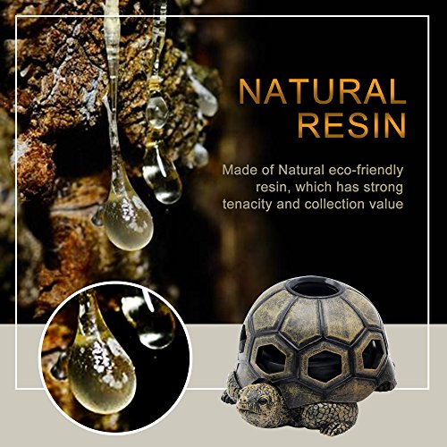 Rabbitroom Turtle Ashtrays for Cigarettes Ashtray with Lid,Cute Creative Resin Ash Tray Cigarettes Holder for Indoor Outdoor Home Office Car Decoration (Turtle)