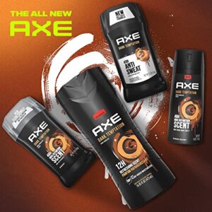 AXE Dual Action Body Spray Deodorant for Long Lasting Odor Protection Dark Temptation Body Spray Deodorant for Men Formulated Without Aluminum 4. 0 oz, Twin Pack