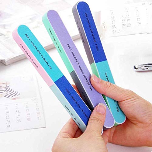 Xeminor Multi-sided Nail File Set Polished Sponge Nail Files Sand Bars Manicure Tools Nail Art Tools Superiorâ€‚Quality and Creative