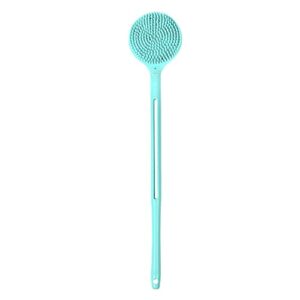 ingvy dry brushing body brush bath back body bath shower silicone scrubber brushes with handle exfoliating scrub skin massager exfoliation bathroom brush