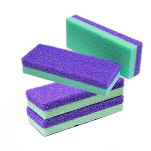 maccibelle salon foot pumice and scrubber for feet and heels callus and dead skins, safely and easily eliminate callus and rough heels (pack of 4)